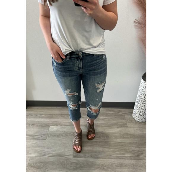 Judy Blue | Jeans | New Judy Blue Midrise Capri Jean In Medium Wash ...